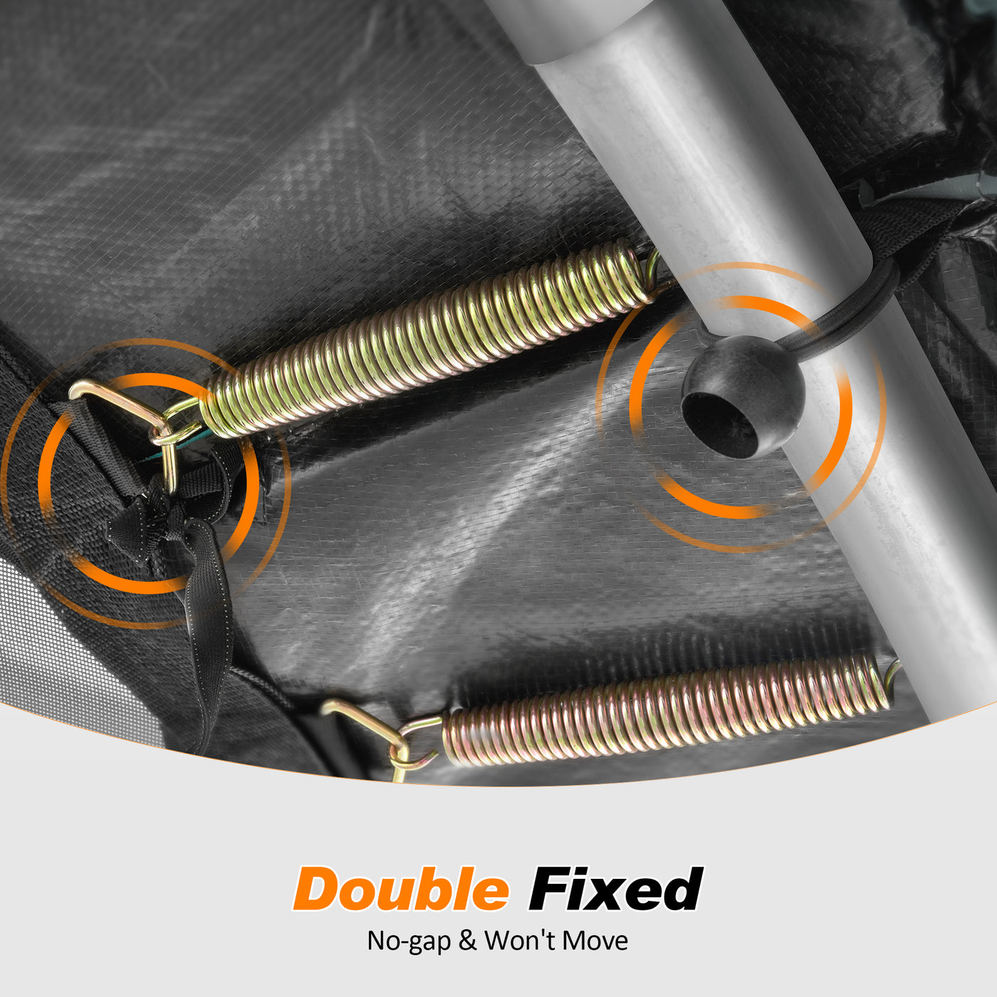 ExacMe Replacement Trampoline Pad, Safety Spring Cover Frame Pad 08 10